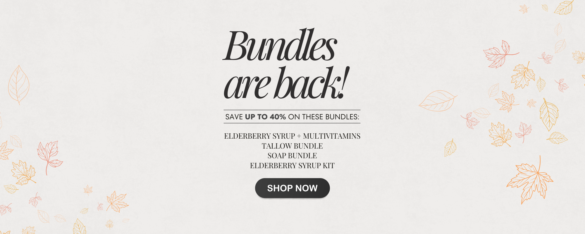 October Bundle Sale – The Elderberry Co.